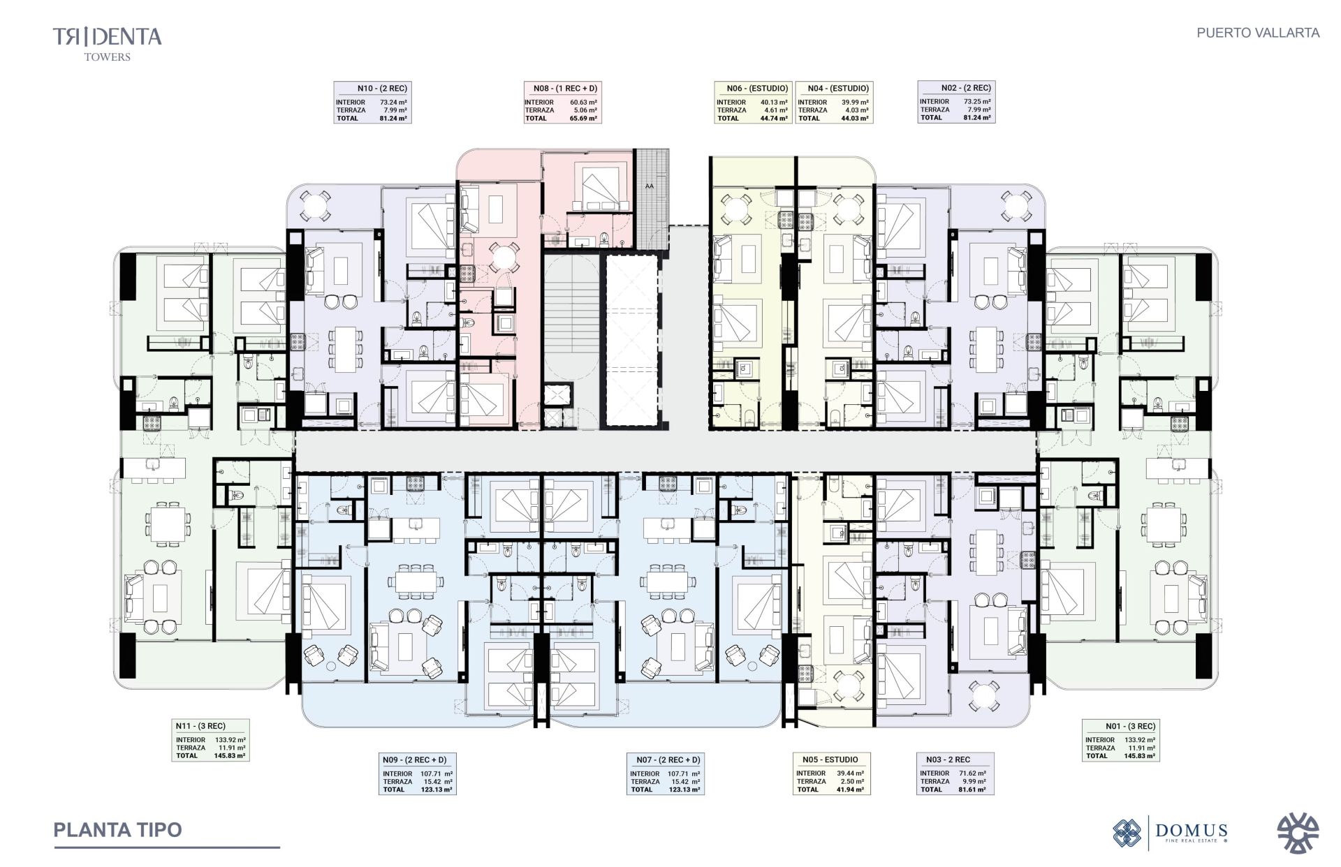 Tridenta Towers - Beachfront pre-sale condos in Puerto Vallarta
